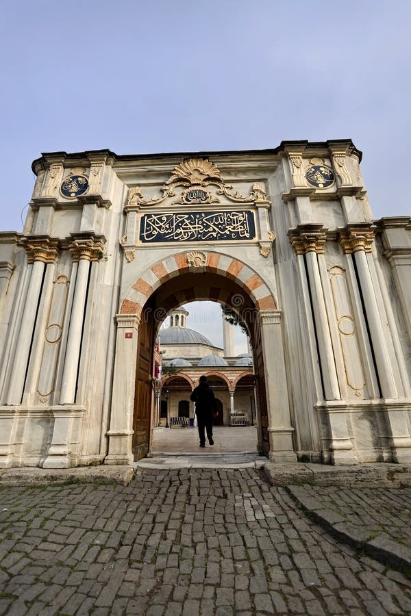 21-03-2023 Istanbul-Turkey: Eyup Sultan Mosque Entrance Gate in ...