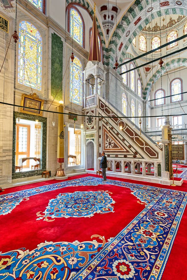 Istanbul Turkey. the Fatih Mosque Editorial Stock Image - Image of ...