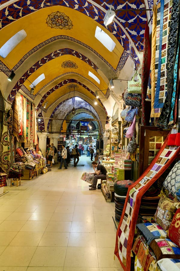 Istanbul Turkey. the Grand Bazaar Covered Market Editorial Image ...