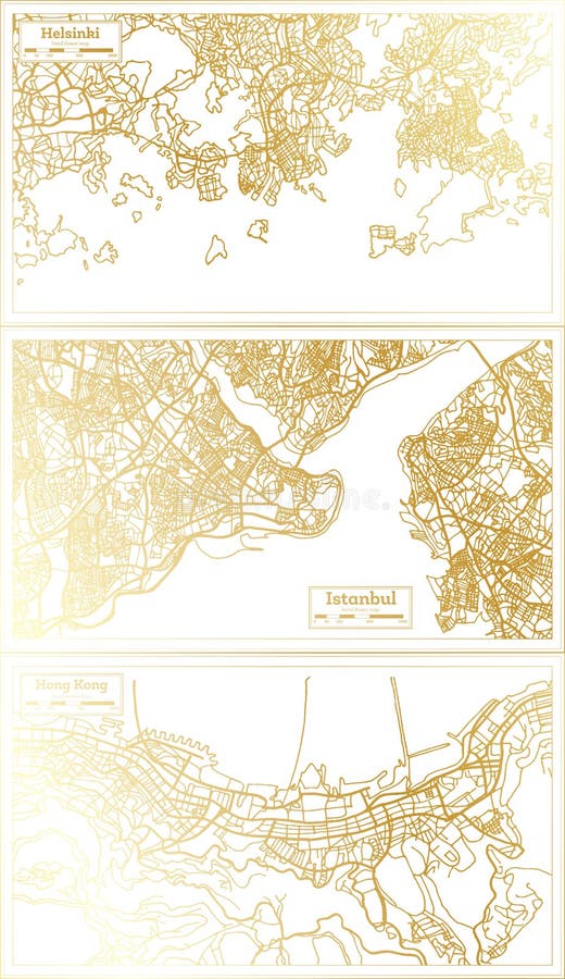 Istanbul Turkey, Hong Kong China and Helsinki Finland City Map Set ... Istanbul Turkey, Hong Kong China and Helsinki Finland City Map Set ...