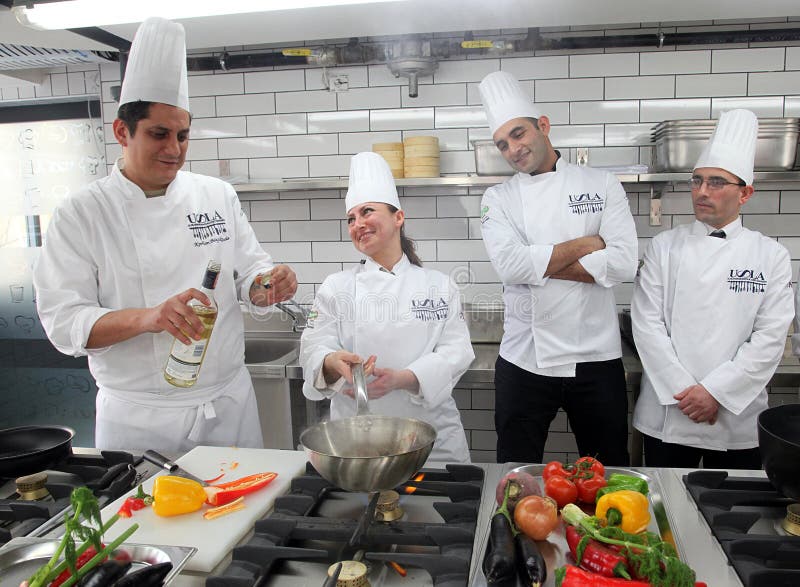A Chef Giving Cooking Lessons Editorial Photo - Image of hotel ...