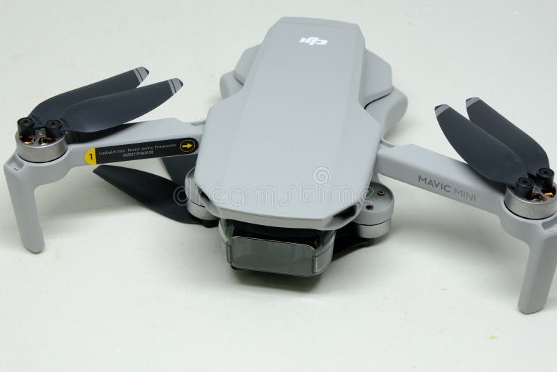 ISTANBUL, TURKEY - March 30 2020. DJI Mavic Mini Drone Isolated White ...