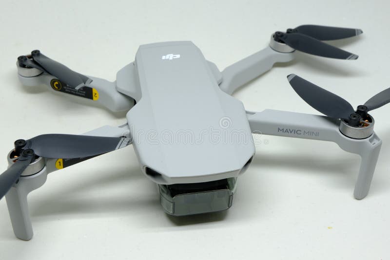 ISTANBUL, TURKEY - March 30 2020. DJI Mavic Mini Drone Isolated White ...