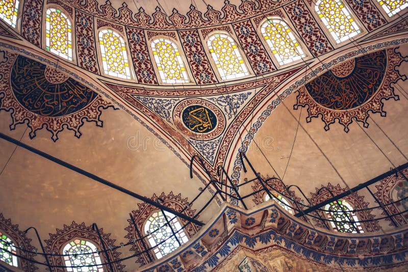 ISTANBUL, TURKEY - MAY 5, 2015: Beautiful Decorated Interior of ...