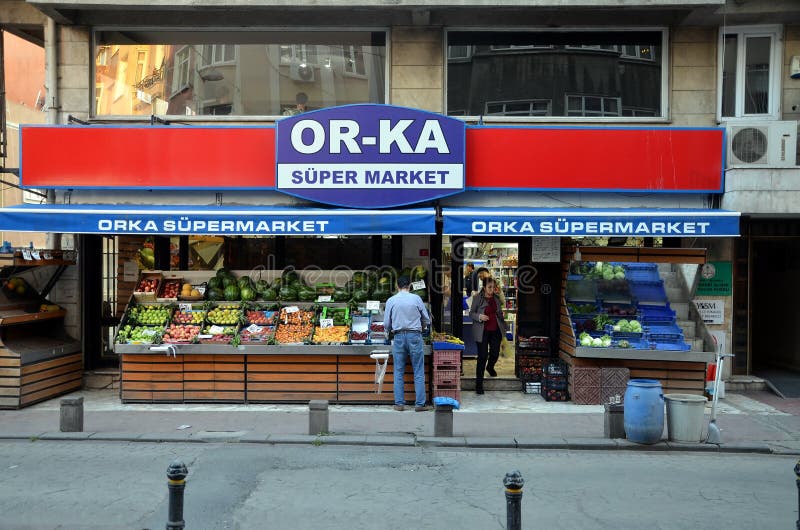 Supermarket or-KA editorial stock photo. Image of company - 117113678