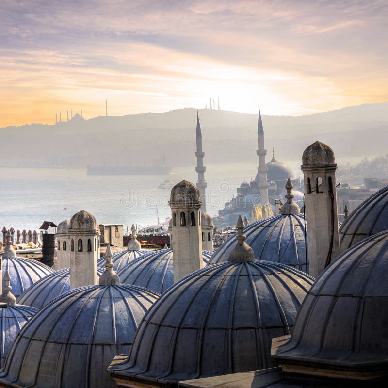 Istanbul in Turkey stock photo. Image of nice, border - 114473262