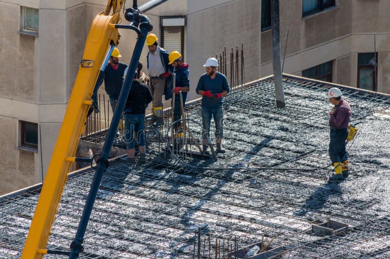 Istanbul, Turkey - November 11, 2016: Construction Workers in a ...