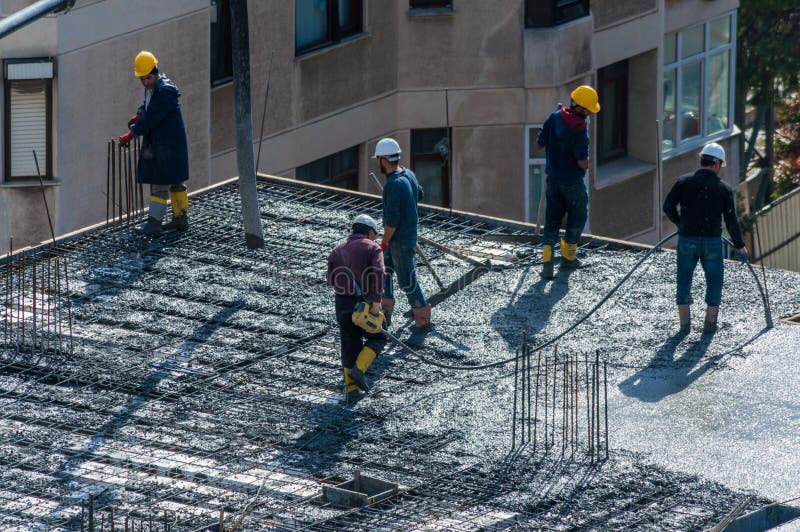 Istanbul, Turkey - November 11, 2016: Construction Workers in a ...