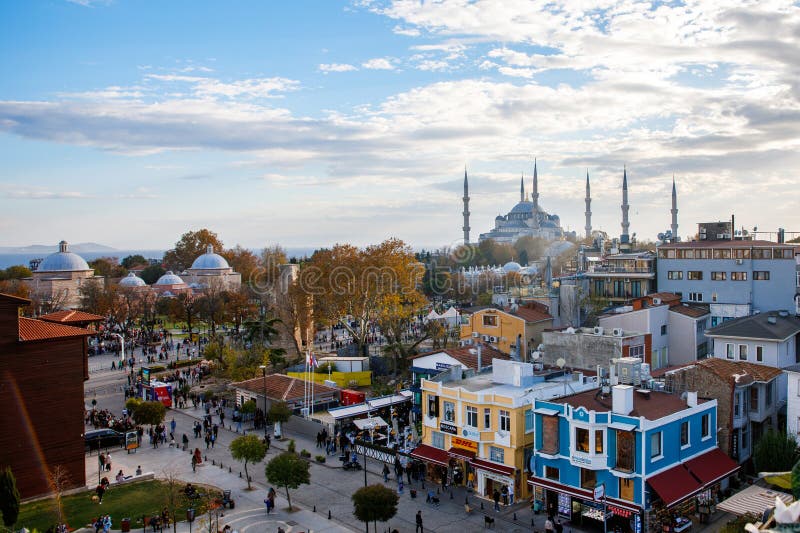 ISTANBUL, TURKEY - NOVEMBER 19, 2022. Nice View of Historical District ...