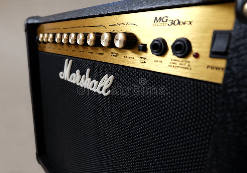 Marshall 30DFX Amplifier editorial photo. Image of view - 102503416
