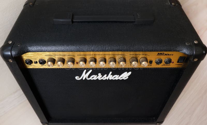 Marshall 30DFX Amplifier editorial photography. Image of horizontal ...