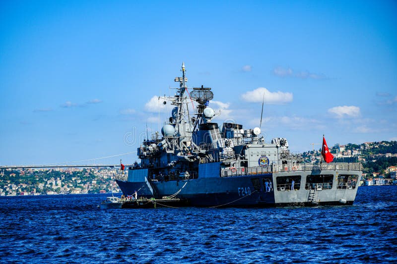 ISTANBUL, TURKEY - OCTOBER 07, 2023: War Ship Turkish Editorial Stock ...