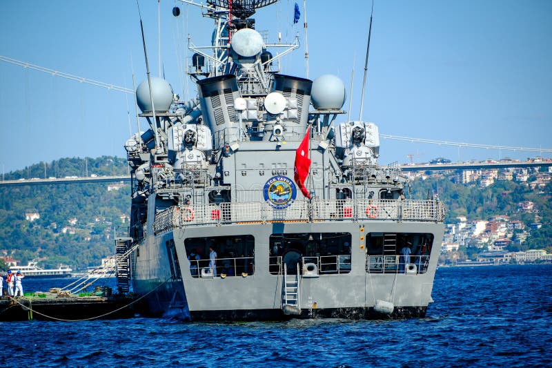 ISTANBUL, TURKEY - OCTOBER 07, 2023: War Ship Turkish Editorial Stock ...
