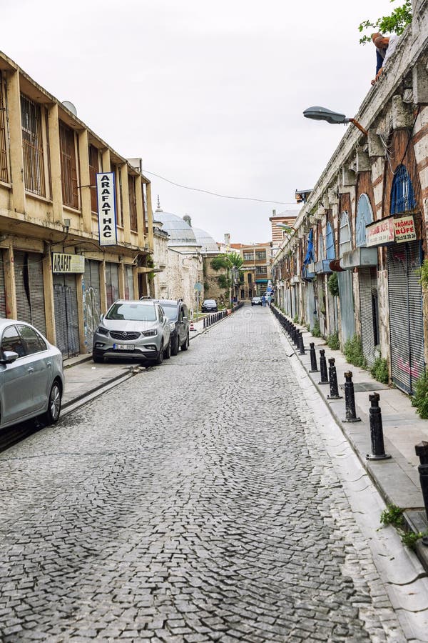 Istanbul, Turkey, 05/22/2019: Old Narrow Street in the City Editorial ... Istanbul, Turkey, 05/22/2019: Old Narrow Street in the City Editorial ...