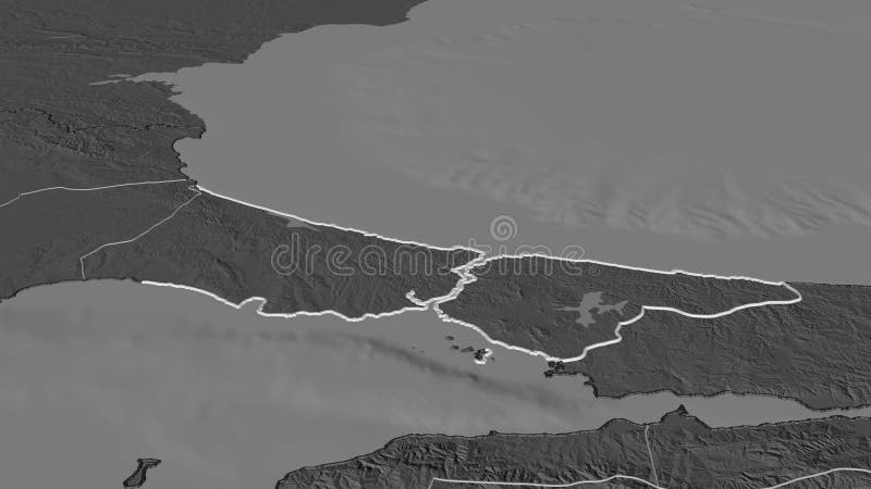 Istanbul, Turkey - Outlined. Bilevel Stock Illustration - Illustration ...