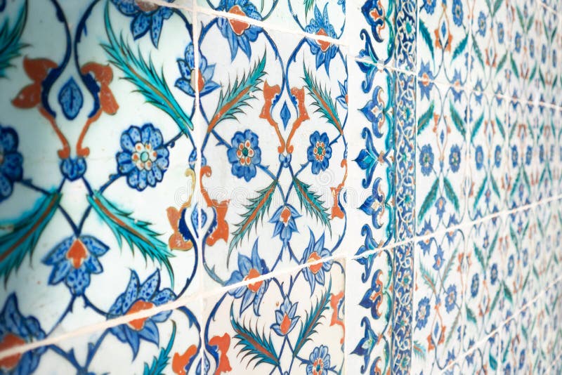 ISTANBUL, TURKEY - SEPTEMBER 21, 2019: Traditional Pattern on the Wall ...