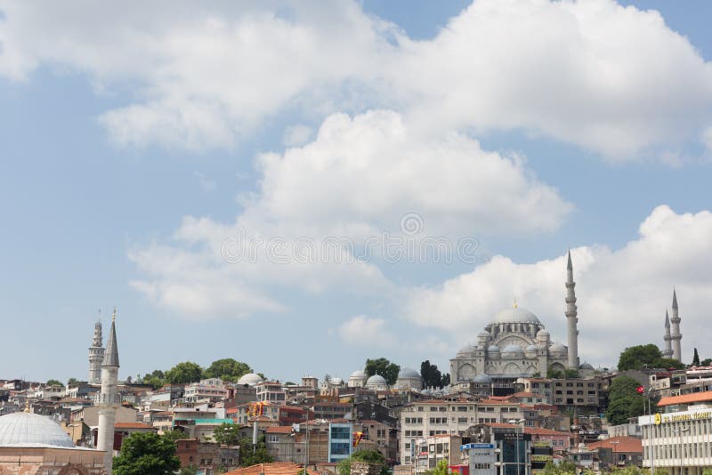 Istanbul, Turkey skyline stock photo. Image of landscape - 55982248