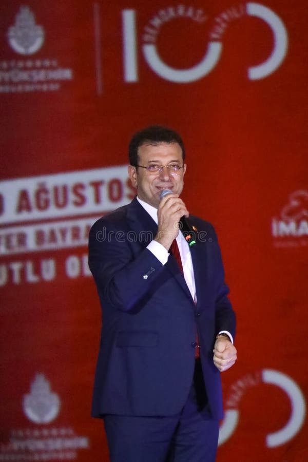 30-08-2023 Istanbul-Turkiye: Istanbul Mayor Ekrem Imamoglu Talking ...
