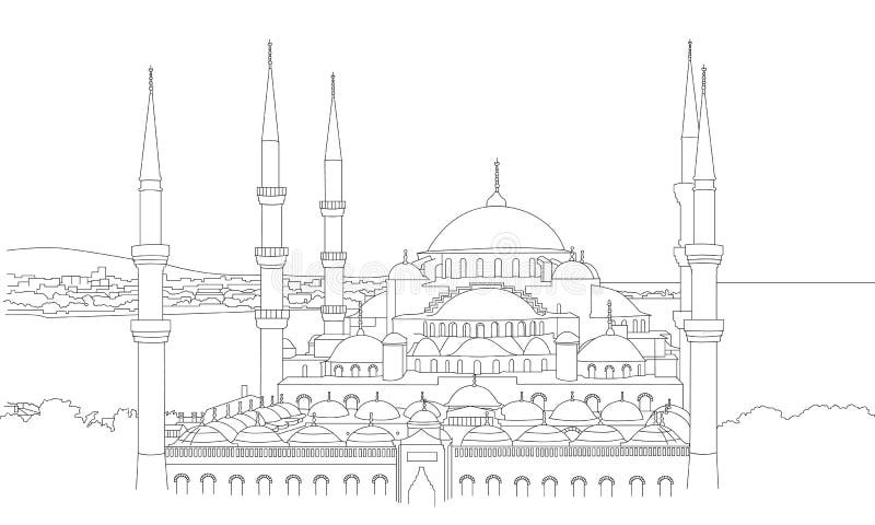 Mosque Coloring Book Stock Illustrations – 176 Mosque Coloring Book ...