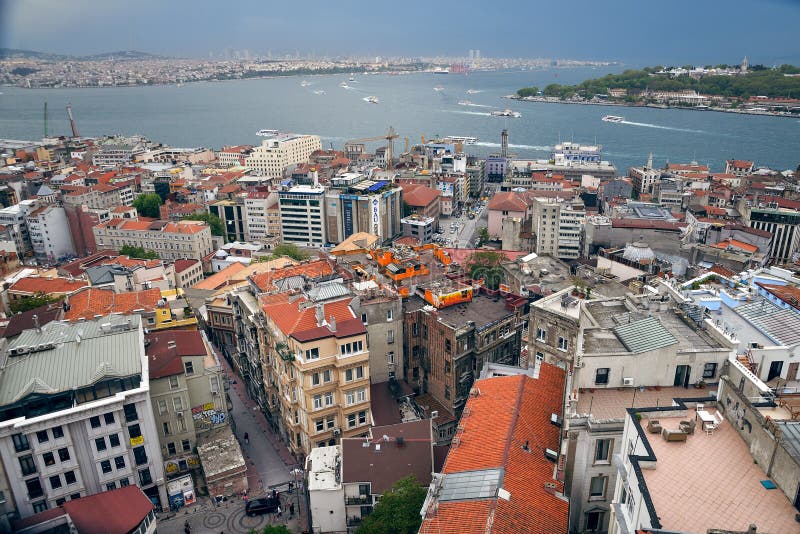 Istanbul view from above stock photo. Image of landmark - 125439510