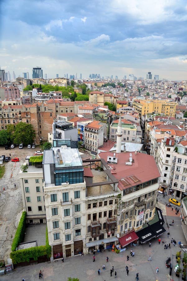 Istanbul view from aboven editorial stock photo. Image of density ...