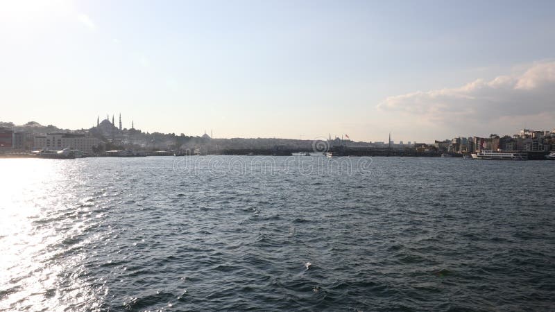 Istanbul View from a Ferry. Stock Footage - Video of video, turkey ...