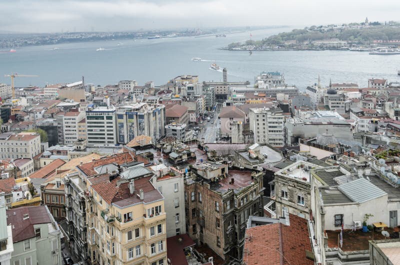 Istanbul views editorial stock photo. Image of middle - 52770173