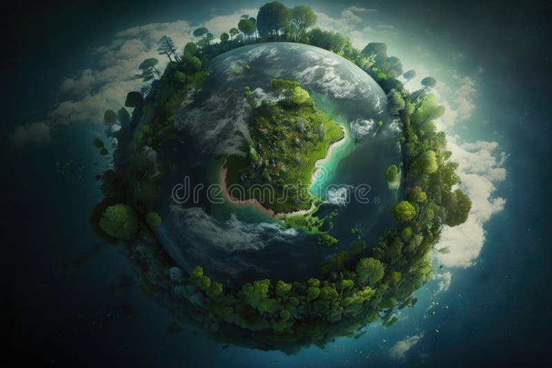 Dense Rainforest with Lush Green Foliage. Generative AI Stock ...