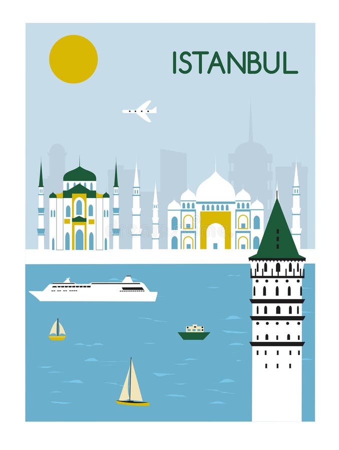 Istanbul Logo, Icon and Symbol Vector Illustration Stock Vector ...