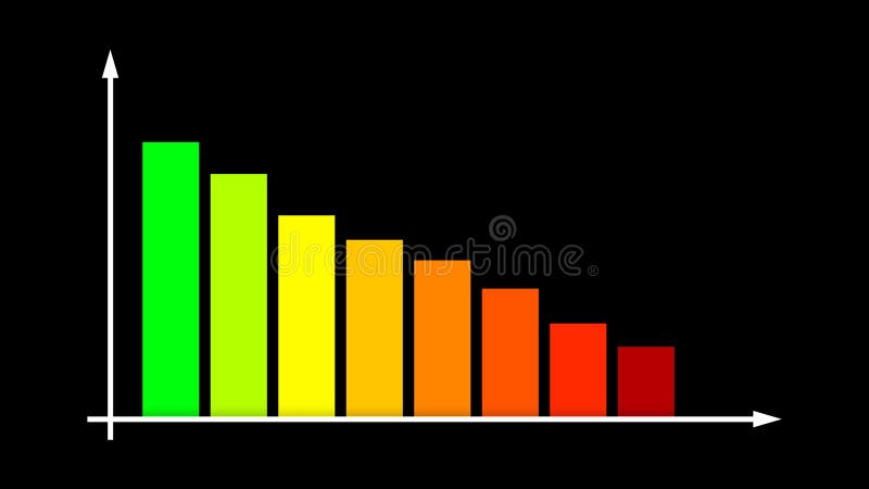 Istogramma Multicolore Astratto Di Affari Illustrazione di Stock ...