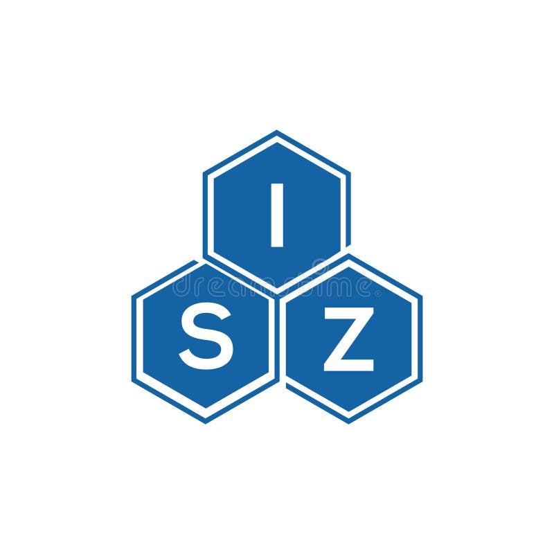 ISZ Letter Logo Design on White Background.ISZ Creative Initials Letter ...