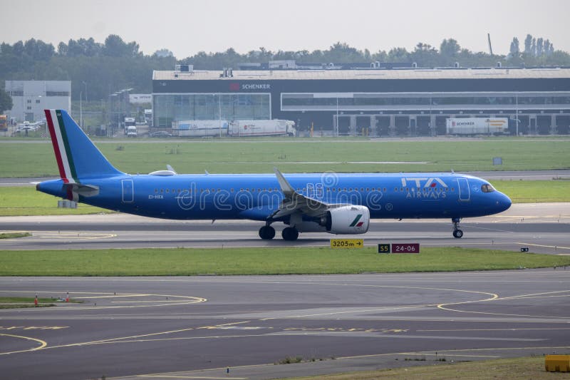 ITA Airways Plane at Schiphol the Netherlands 29-8-2024 Editorial Stock ...