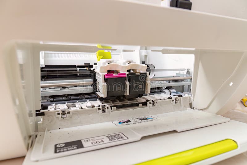 Itaja, Goias, Brazil - 09 05 2023: Open Home Multifunction Printer ...