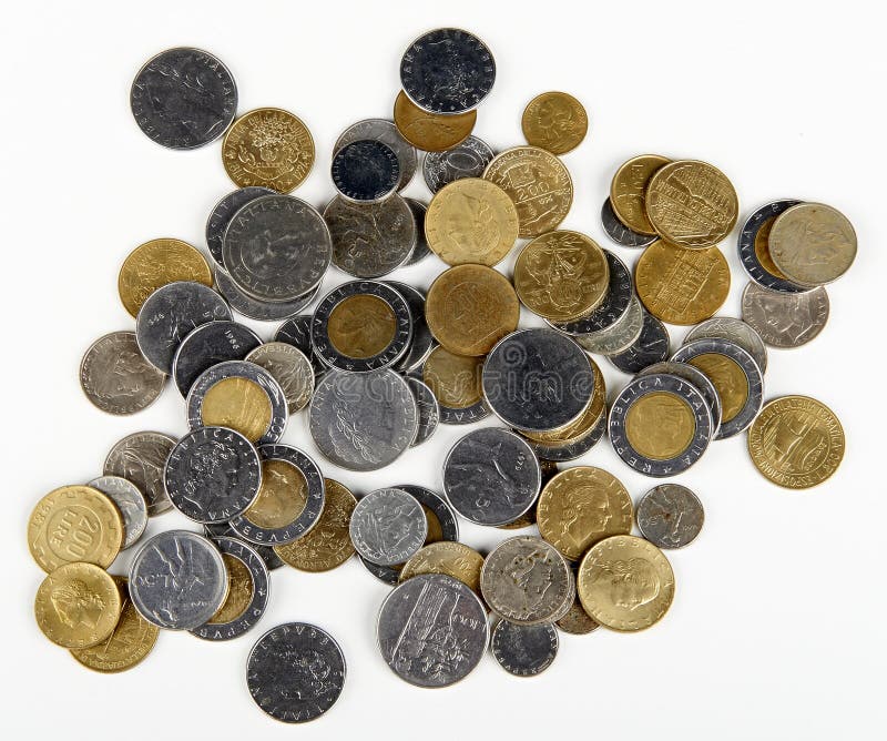 Italiaanse Lires stock foto. Image of lire, muntstuk - 40632036