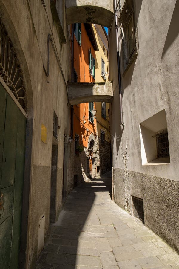 Italian alley stock photo. Image of travel, buildings - 210965402