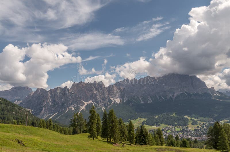 Italian Alps Valley, Italy stock photo. Image of agriculture - 97498218