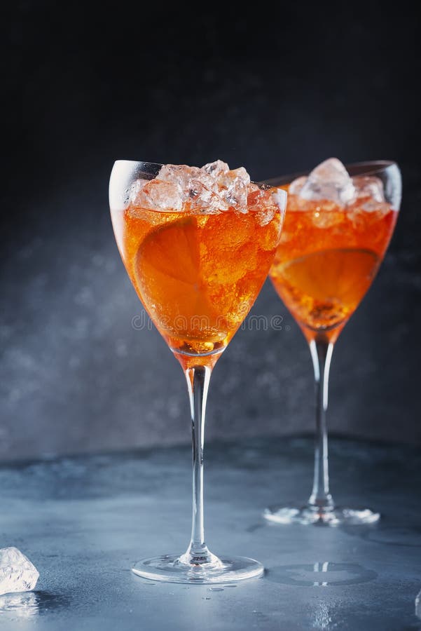 Italian Aperitif Aperol Spriz Stock Photo - Image of glass, fresh ...