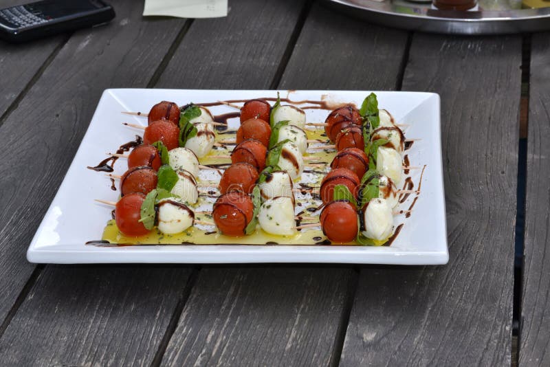 Italian Appetizer stock photo. Image of food, white, mozzarella - 32590056