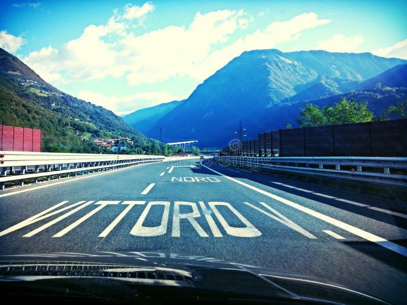 Italian Autostrada stock image. Image of 200km, nature - 51930457