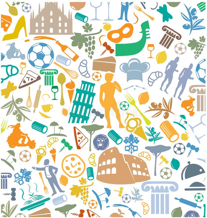 Background with Italian Flag Stock Vector - Illustration of concept ...