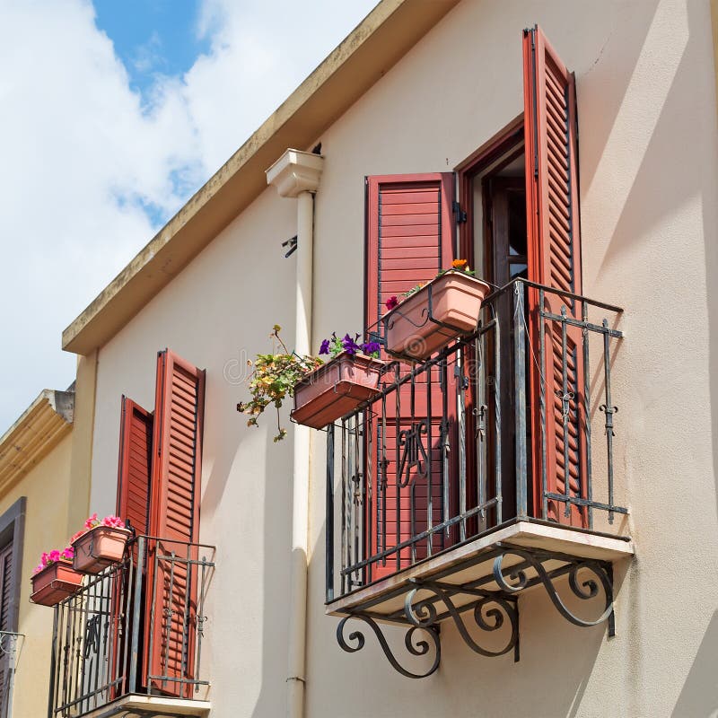 Italian Balcony Royalty Free Stock Photo - Image: 32548195