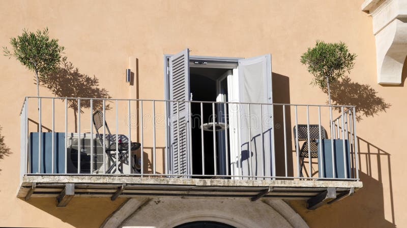 The italian balcony stock photo. Image of green, vintage - 71669616