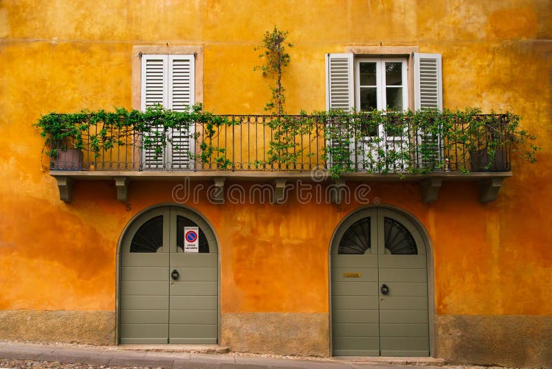 Italian balcony stock image. Image of architecture, design - 79071623