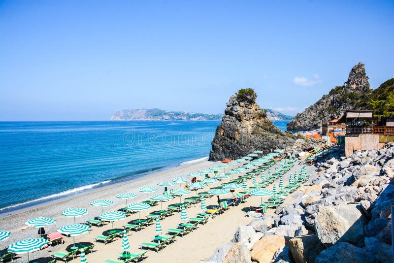 Italian Bays View of the Cyclops Bay in Palinuro Stock Image - Image of ...