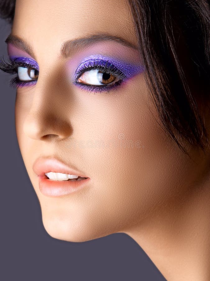 Italian Beauty with Fashion Make-up Stock Photo - Image of health ...