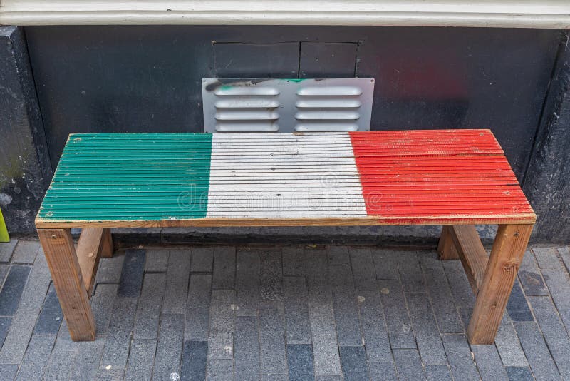 Italian Bench stock image. Image of italy, europe, painted - 183665865