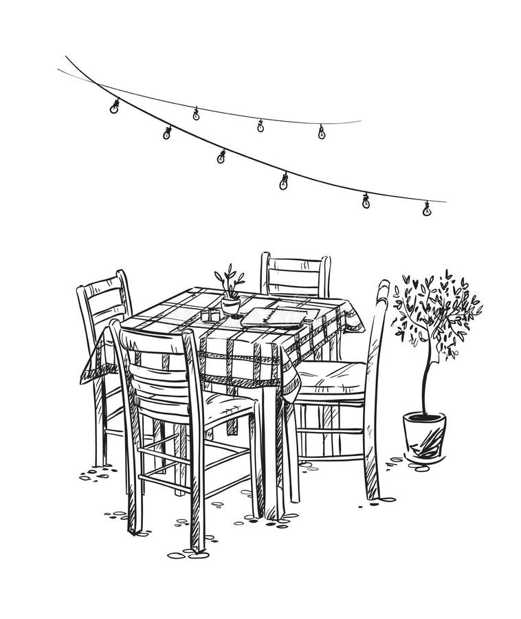 Bistro Table Cartoon Stock Illustrations – 1,047 Bistro Table Cartoon ...