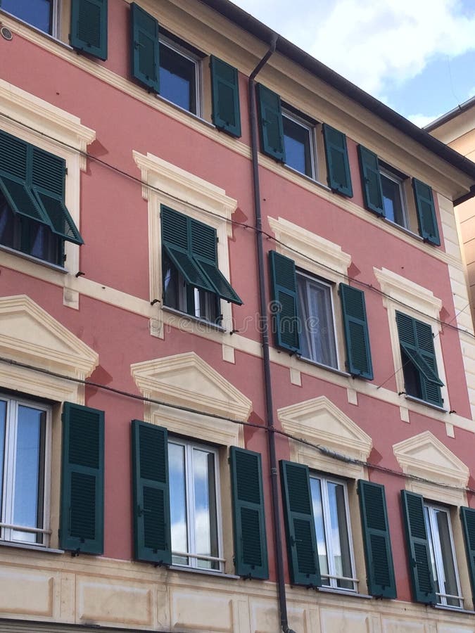 Italian Blinds Architecture Stock Photo - Image of architecture ...