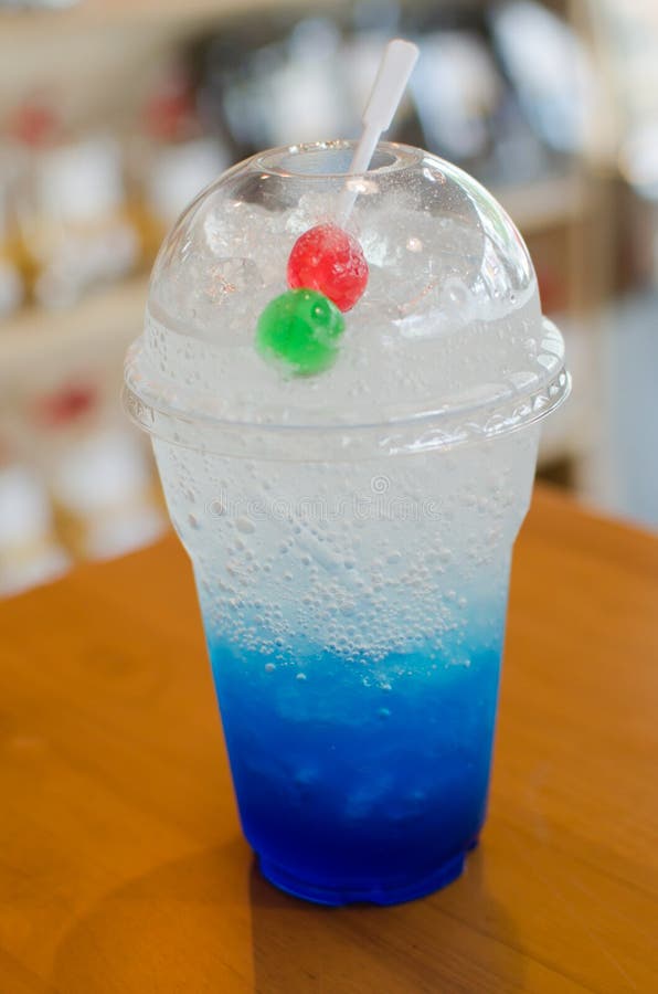 Italian blue soda stock photo. Image of italian, straw - 105856760