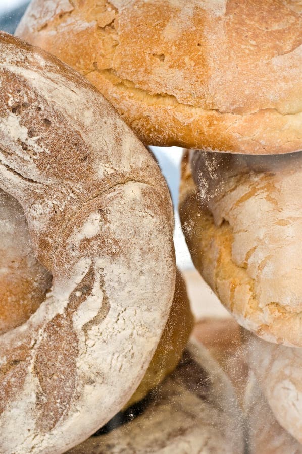Italian bread loaf stock image. Image of round, italian - 19795507
